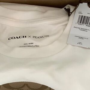 Coach | Tops | Nwt Coach X Peanuts Snoopy Signature T Shirt In Size ...